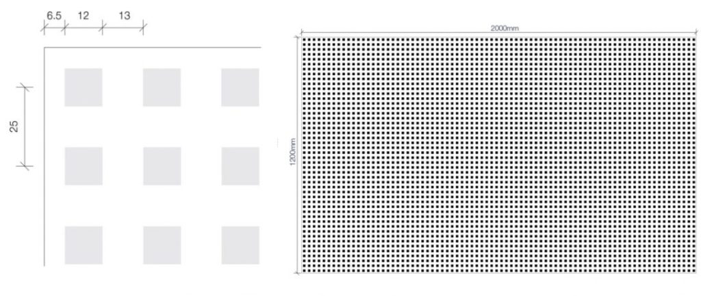 Rigitone Matrix 12mm square | Potter Interior Systems